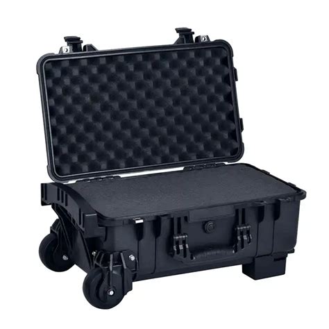Waterproof Rolling Plastic Hard Tool Box With Wheels Drone Camera