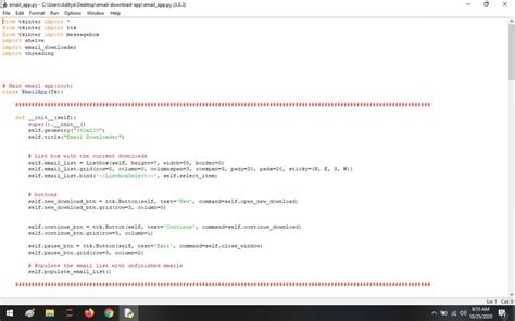 Download Email Download App Using The Python Tkinter Project In