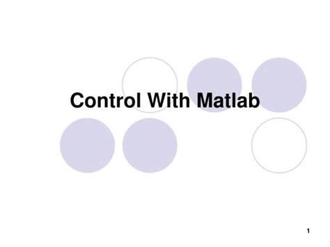 Ppt Control System Toolbox Overview With Matlab Modeling Lti Systems Powerpoint Presentation