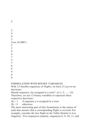 Assignment 1 Linear Programming Case StudyYour Instruct Docx