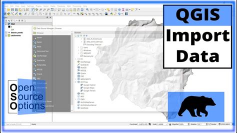 Qgis Import Data And Save A Project Version 3x Youtube