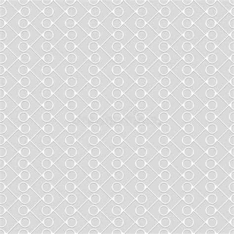 Seamless Pattern Of Circles And Lines Geometric Background Stock