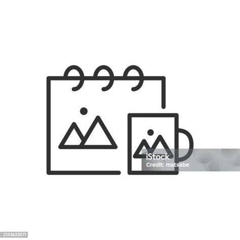 제품에 인쇄 선형 아이콘 브랜드 아이템 편집 가능한 획이 있는 선 개발에 대한 스톡 벡터 아트 및 기타 이미지 개발 개인화