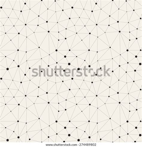 Vector Seamless Pattern Irregular Abstract Linear Stock Vector Royalty Free 274489802