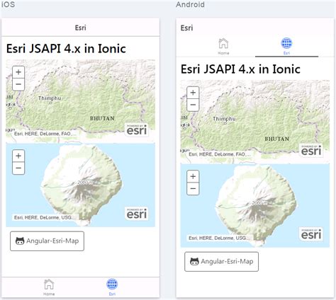 Github Jwasilgeoionic Esri Map An Ionic App Demonstrating How To