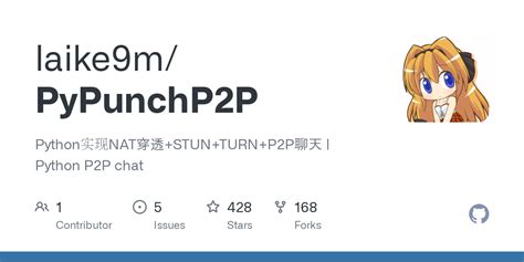 Github Laike9mpypunchp2p Python实现nat穿透stunturnp2p聊天 Python P2p