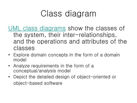 Class Diagrams Are A Type Of Uml Unified Modeling Language Diagram Used In Software
