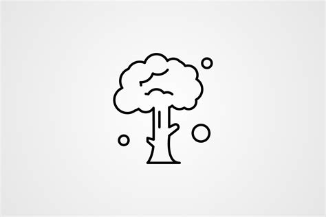Vector Tree Line Icon Design Graphic By Kazim Abbas Creative Fabrica