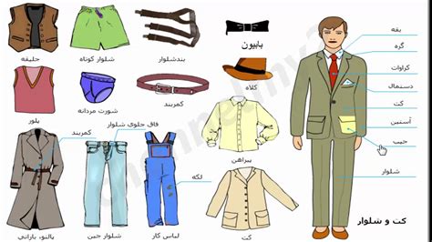 سلسلة تعليم مفردات اللغة الفارسية الجزء الرابع الملابس والمجوهرات