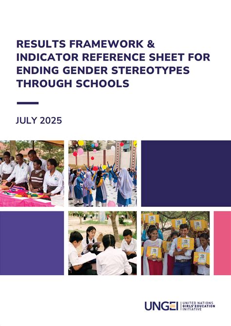 Results Framework And Indicator Reference Sheet For Ending Gender Stereotypes Through Schools Ungei
