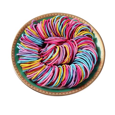 100 Fashionable Ladies High Elastic Cute Hair Tie Does Not Hurt Hair