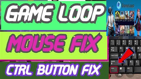 Gameloop Mouse Lock Unlock Problem Fix In Pubg Mobile Gameloop Ctrl Button Fix 100 Youtube