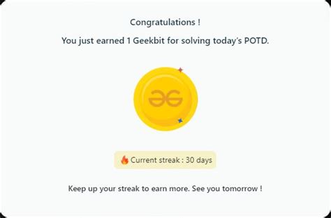 Completed Geeksforgeeks Problem Of The Day Coding Challenge Kishor