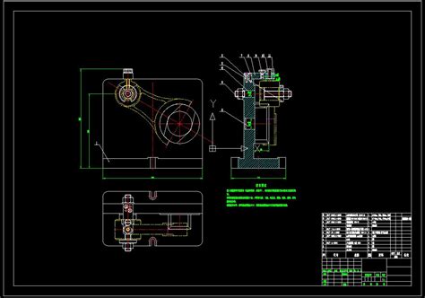 拨叉钻孔夹具（cad图 Ug三维 说明书） Step 模型图纸下载 懒石网
