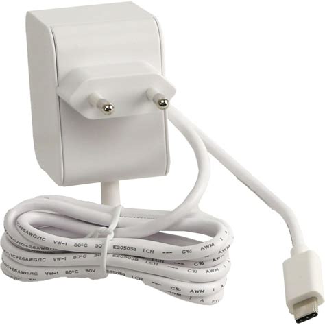 Raspberry Pi 5 Alimentation Officielle Usb C 51v5a Fiche Eu Blanche