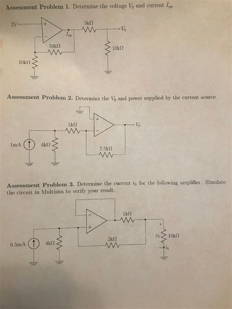 Solved Assessment Problem 1 Determine The Voltage V And Chegg Com
