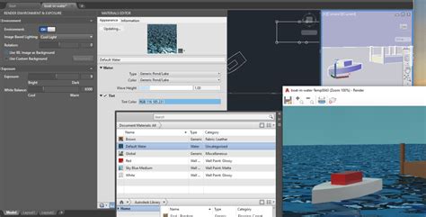 Water In Rendering Autocad 3d Modelling And Rendering Autocad Forums