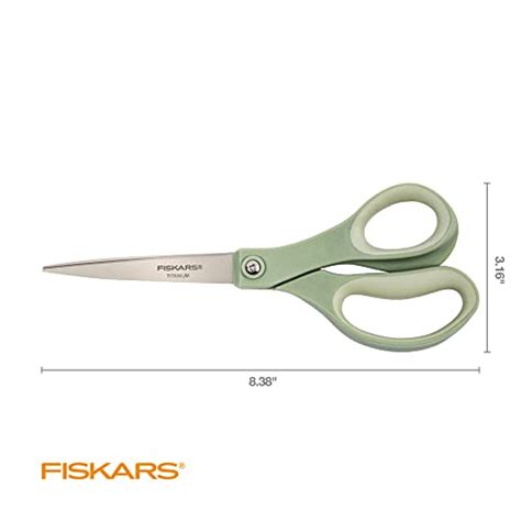 Fiskars Softgrip Titanium Scissors Contoured Performance All Purpose