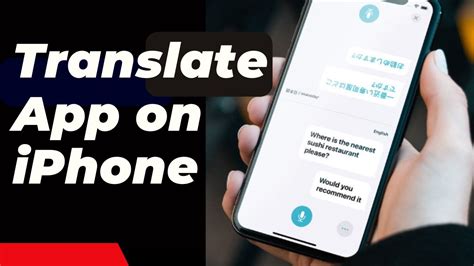 How To Use Apple Translate On Iphone Translate Text Voice