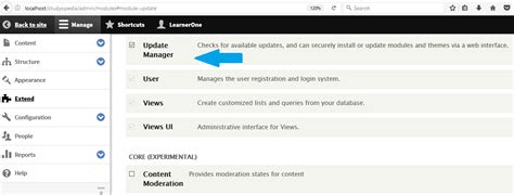 Install Drupal Modules Studyopedia