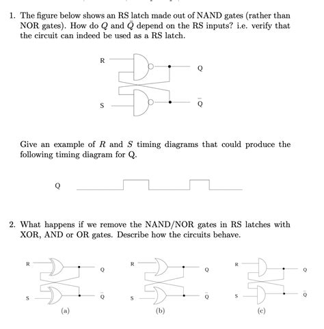 Solved Please Show Timing Diagram Clearly For The First