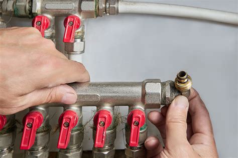 물 공급 시스템 분배 매니폴드 설치 차단 밸브가 있는 모듈식 집진기 가정 생활에 대한 스톡 사진 및 기타 이미지 가정 생활 공기밸브 관 튜브 Istock