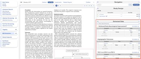 Extract Meta Analytical Data Nested Knowledge