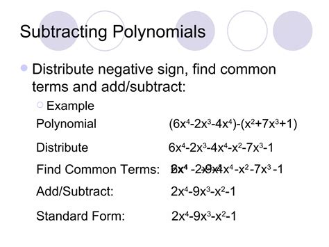 Adding Subtractmultiplypolynomials Ppt