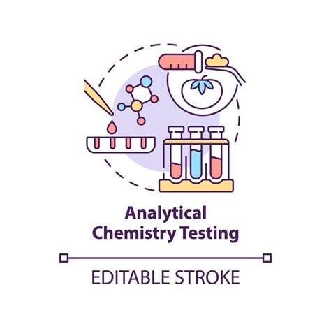Analytical Chemistry Testing Concept Icon Food Test Procedure Abstract