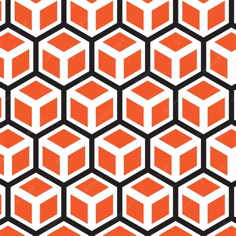 Premium Vector Geometric Hexagon Seamless Pattern Vector Background