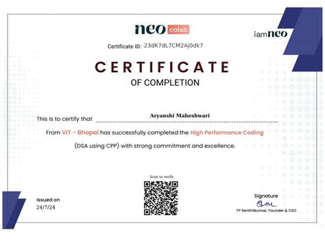 Aryanshi Maheshwari On Linkedin Highperformancecoding Dsa Cpp Vitbhopal Codingjourney