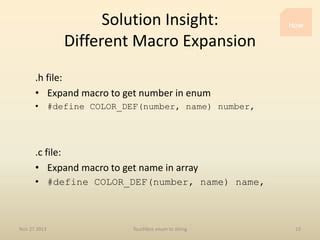 Touchless Enum To String In C PPT