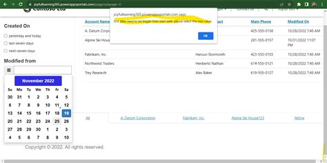 How To Trigger DatePicker Bootstrap On Change Event And Throw Alerts If