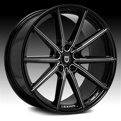 Lexani Css 10 Gloss Black Milled Custom Wheels Rims Lexani