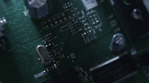 Close Up Shot Circuit Board On Red Stock Footage Video 100 Royalty Free 5429735 Shutterstock