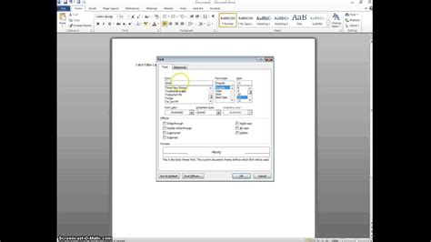 Setting A Default Font In Word Windows YouTube