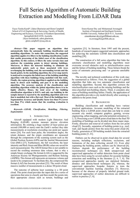 Pdf Full Series Algorithm Of Automatic Building Extraction And Modelling From Lidar Data