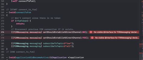 Xcode 123 No Visible Interface For Firmessaging Declares The