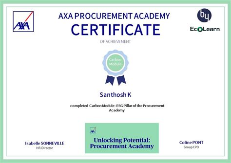 santhosh k on linkedin completed sustainable procurement module