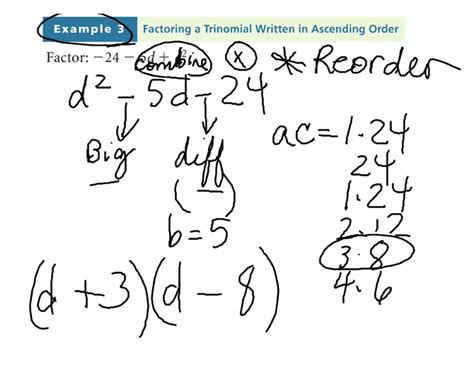 3 5 Factor Simple Trinomial Notes Ppt