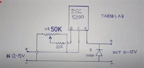 0 60v Voltage Regulator Using C5200 Transistor Youtube Pdf
