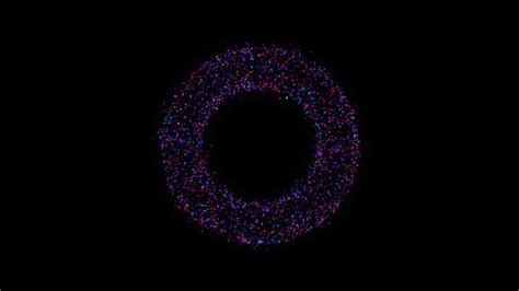 Premium Photo Particle Ring Energy Background
