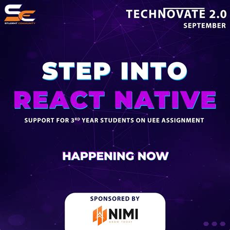 🚨 Reminder To Join With Step Into React Native Support Session For… Software Engineering