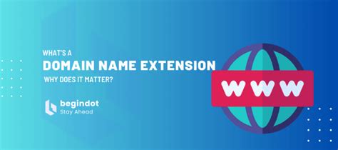 what s a domain name extension and why does it matter 2024 begindot