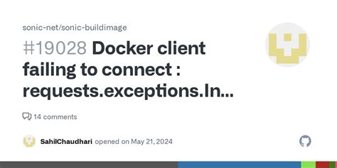 Docker Client Failing To Connect Requestsexceptionsinvalidurl Not