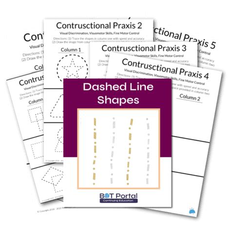 Constructional Praxis Dashed Lined Overlapping Shapes
