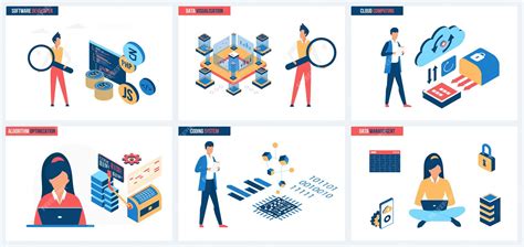 Premium Vector Data Visualization And Cloud Computing Management And