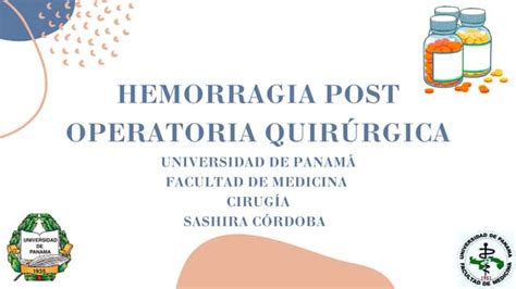 Hemorragia Post Operatoria Quirúrgica Pdf