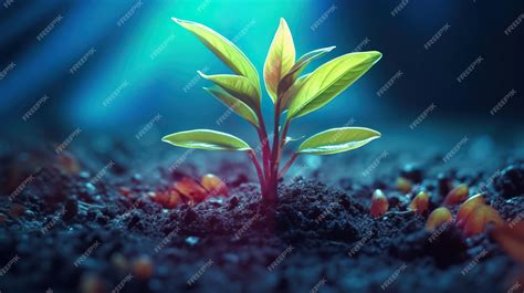 Premium Ai Image Seedling Illustration Seedling Plant Growth
