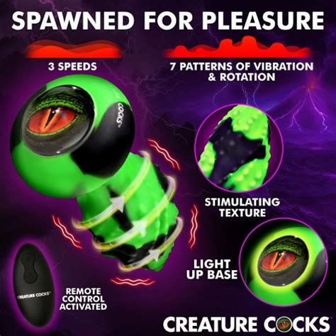 Creature Cocks Eye Of The Spawn Vibrating And Squirming Silicone Butt